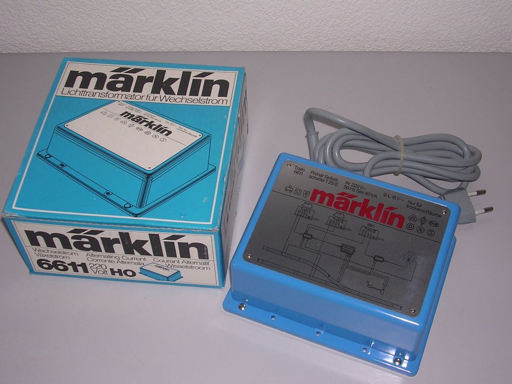 Märklin 6611 Transformer 40VA 16V mit OVP (Neu (gemäss Beschreibung ...