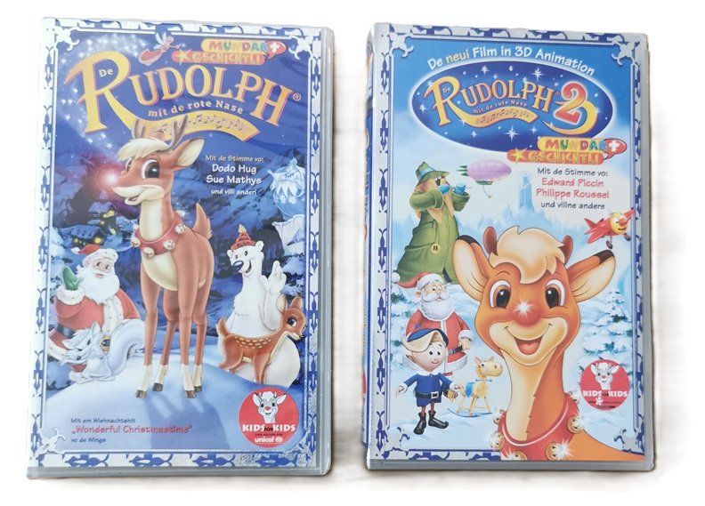 De Rudolph mit de rote Nase 1 + 2 (VHS, Mundart, Weihnacht) (Gebraucht ...