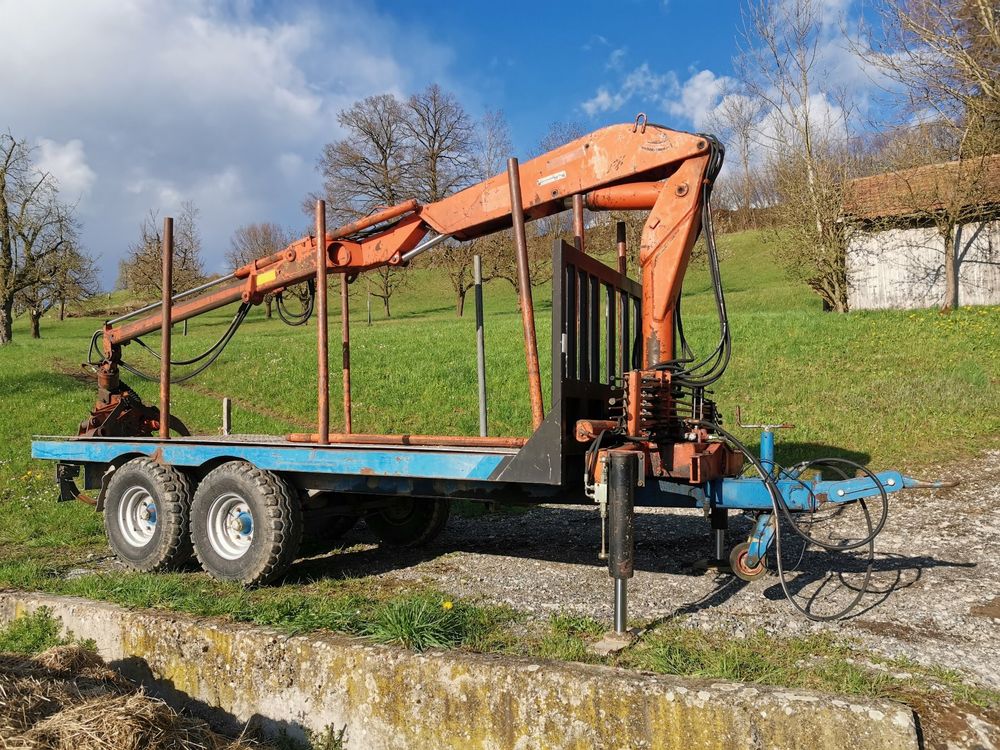 Ballenwagen Forstanhänger Kranwagen Rückewagen (Gebraucht) in Schenkon ...