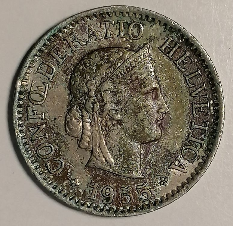 10 Rappen Schweiz 1955 (Gebraucht) in Stalden (Sarnen) für CHF 0.5 – mit Lieferung auf Ricardo ...