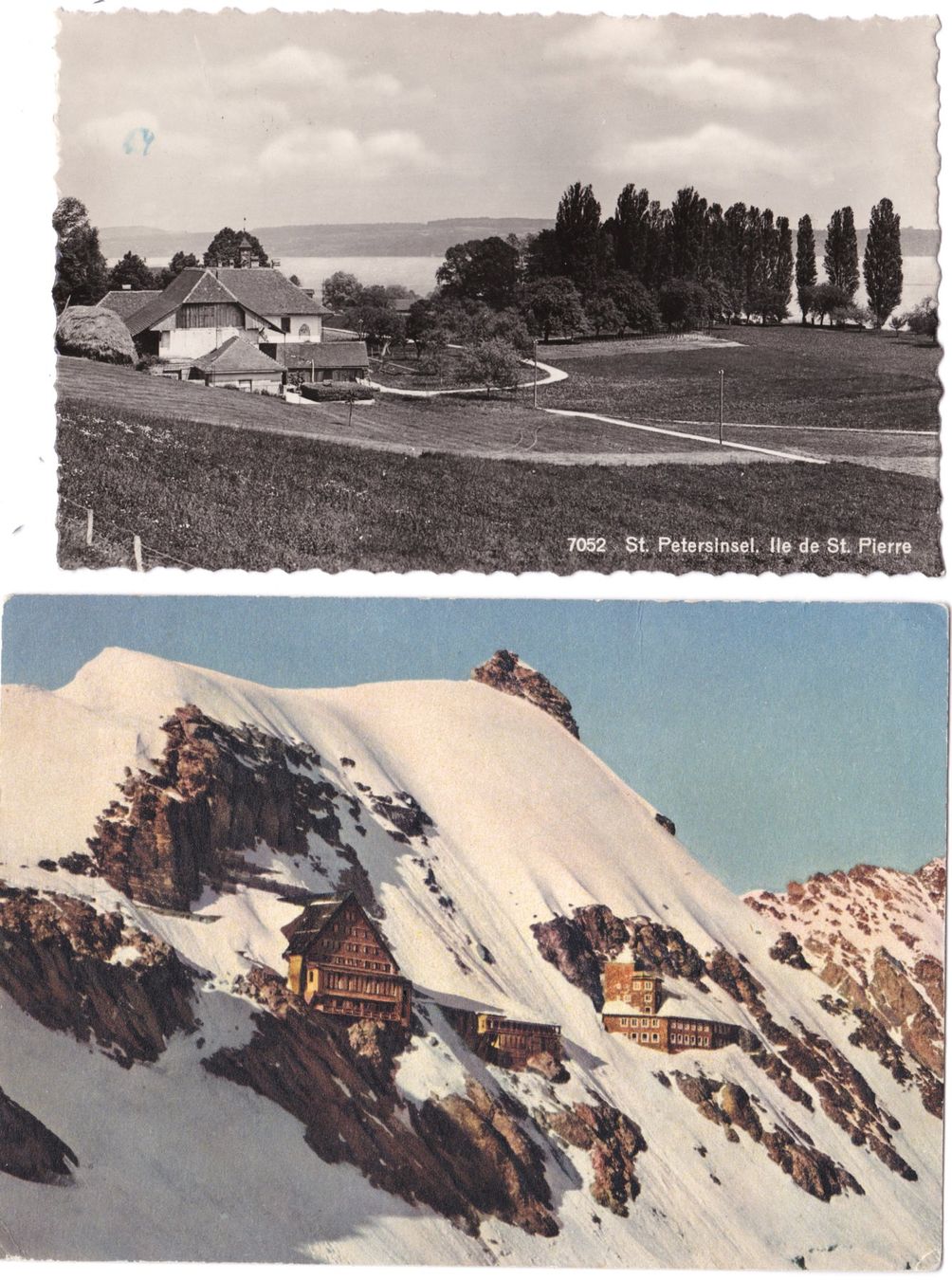 4 schöne AK Berner Alpen etc. mit guten Stempeln 1925-61 (Gebraucht) in ...