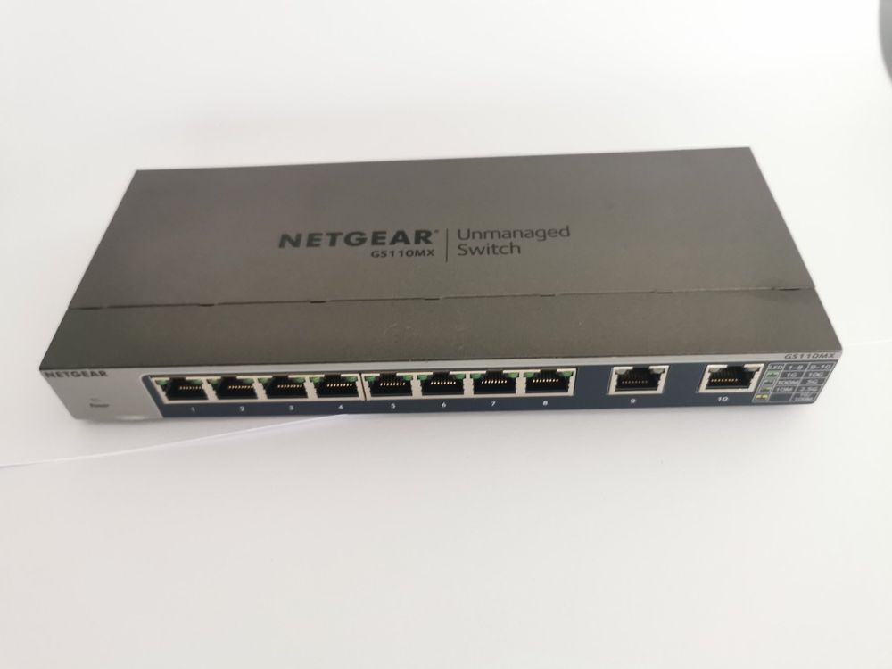 Netgear 10 Port switch GS110MX-100PES | Kaufen auf Ricardo