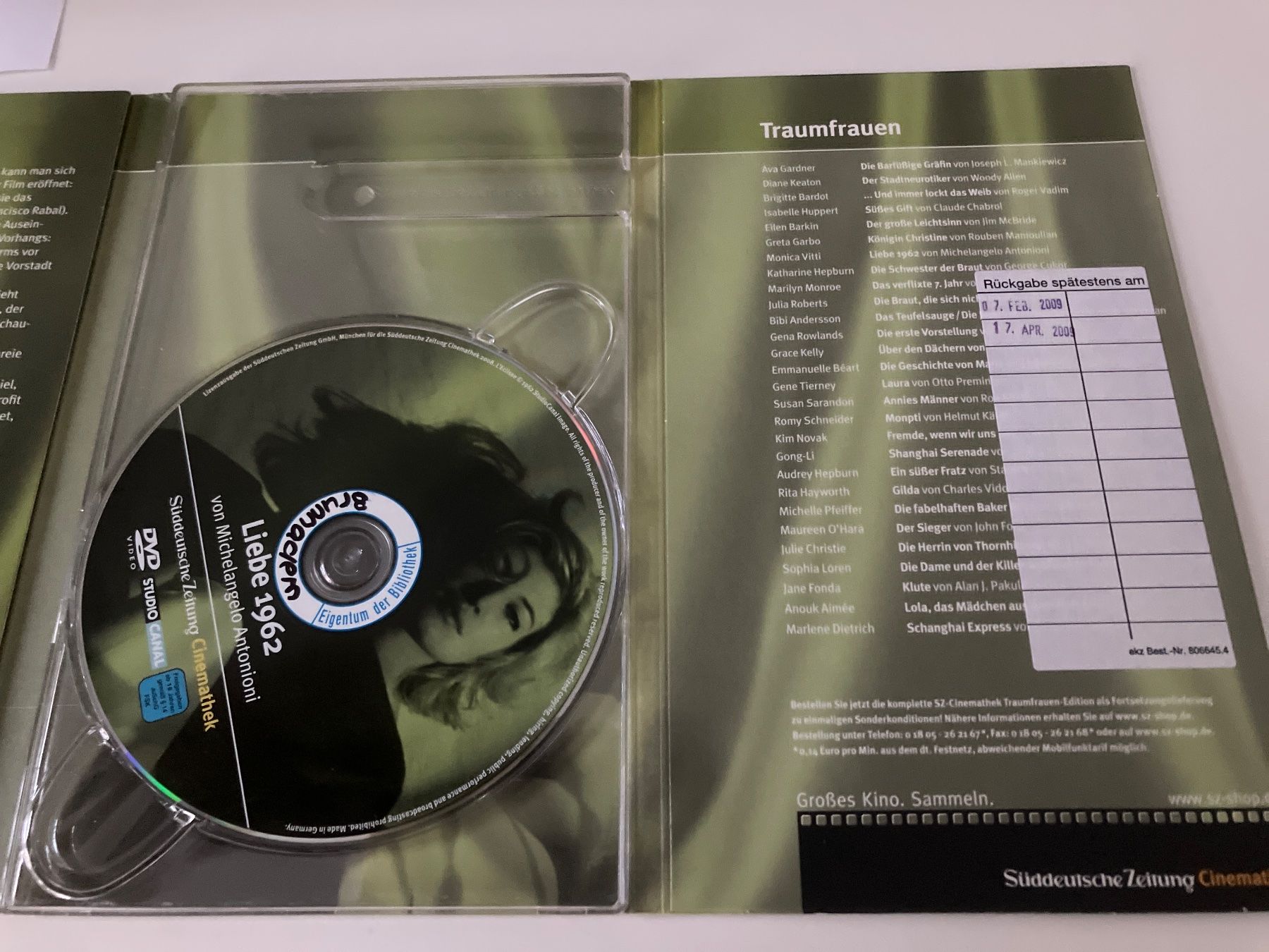 Liebe 1962 - Arthaus Retrospektive (DVD) Antonioni/Vitti (Gebraucht) in ...