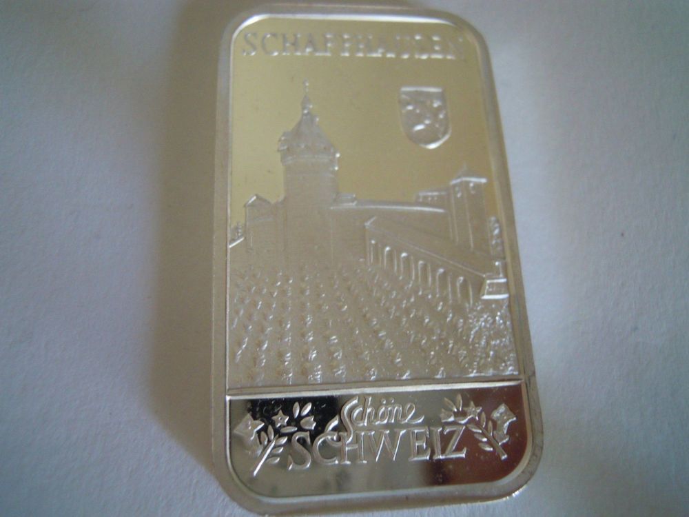 999 er Silber 1 Unze schöne Schweiz SCHAFFHAUSEN | Kaufen auf Ricardo
