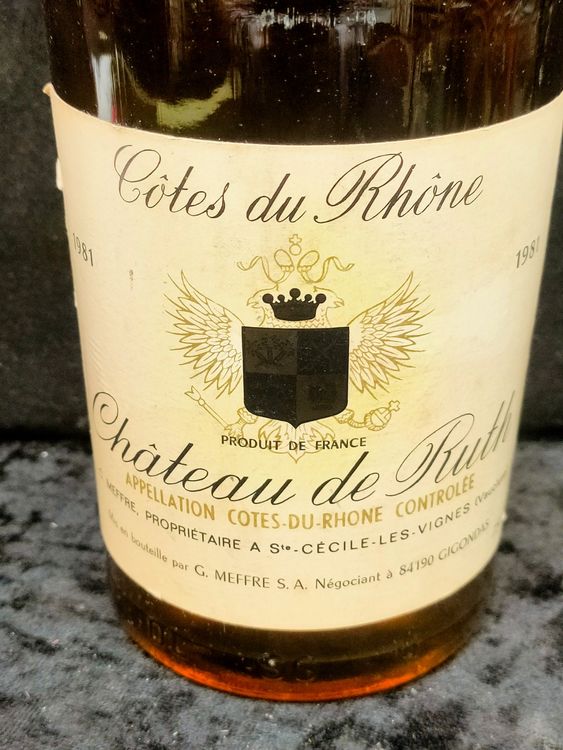 CÔTES DE RHÔNE CHÂTEAU DE RUTH 1981 (Neu (gemäss Beschreibung)) in ...