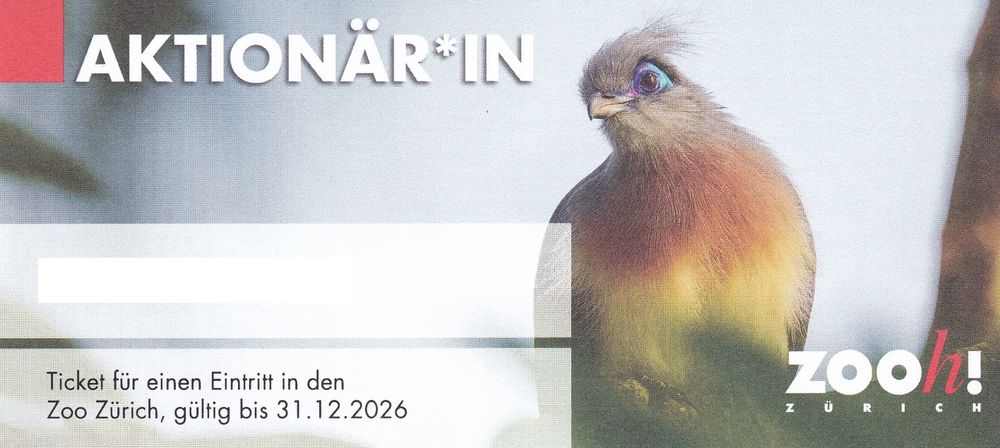 Zoo Zürich 2 Eintritt / Ticket für 44.- Normalpreis 64.- (Neu und originalverpackt) in Schliern ...