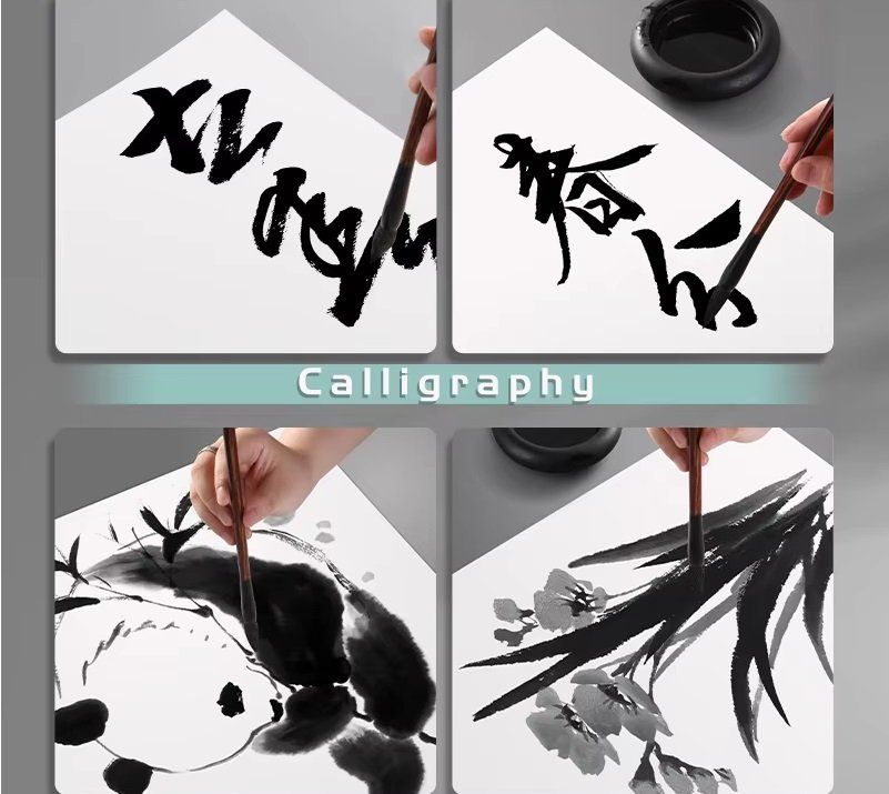 50x Reisblatt Sheng Xuan Kalligraphie Aquarellmalerei (Neu und originalverpackt) in Lausanne für ...