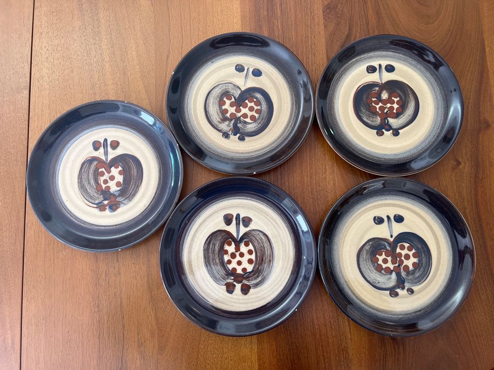 5 Fondue-Teller, Keramik (Gebraucht) in Forch für CHF 18 – mit Lieferung auf Ricardo kaufen
