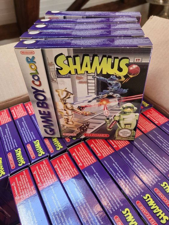 NINTENDO GAME BOY COLOR SPIEL SHAMUS 60 STÜCK (Neu und originalverpackt ...
