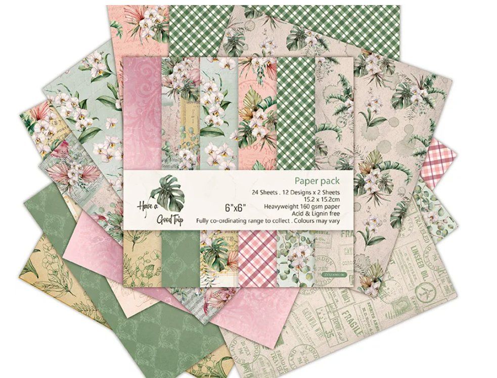 12 Blatt Design-Papier, Bastelpapier "Have a good time" NEU | Kaufen ...