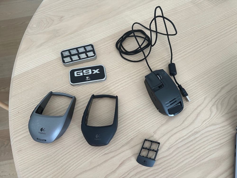 Logitech G9x Laser Gaming Maus Griffschalen Gewichtstuning | Kaufen auf ...