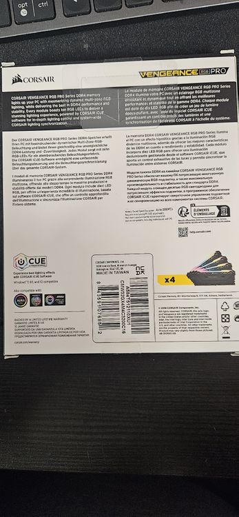 Corsair Vengeance PRO RGB 32GB DDR4 3200Mhz NEU (4x8GB) (Neu und ...