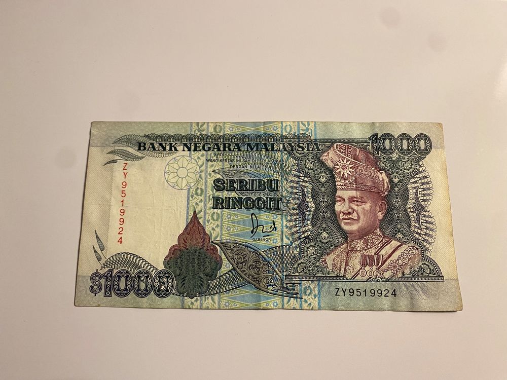 Malaysia 1000 Ringgit 1987 P-34 prefix ZY ultra Rare | Kaufen auf Ricardo