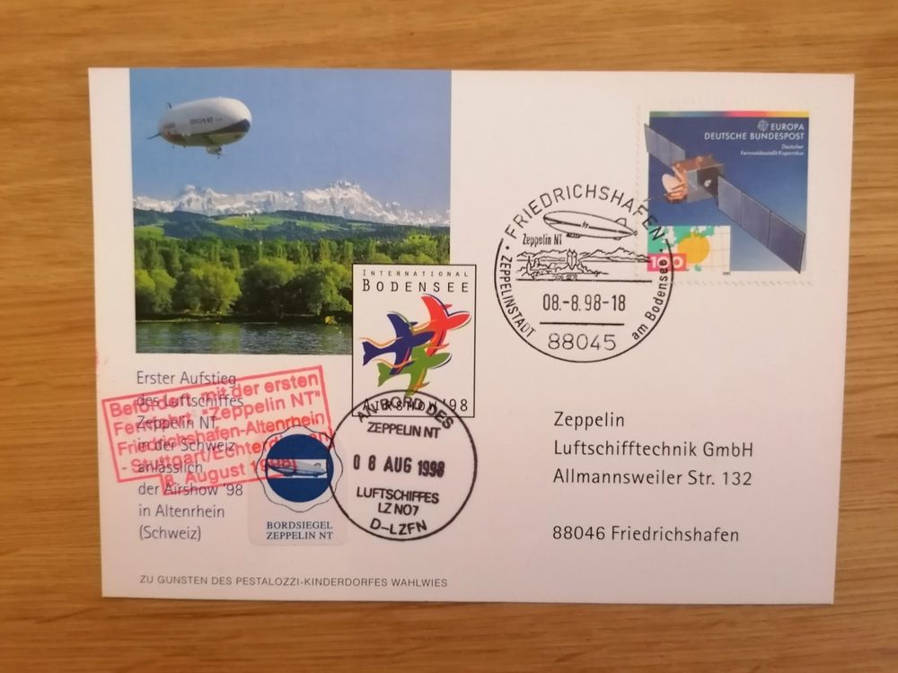 5teiliges Set-Erster Flug Zeppelin-besonders für Aviatikfans (Neu ...
