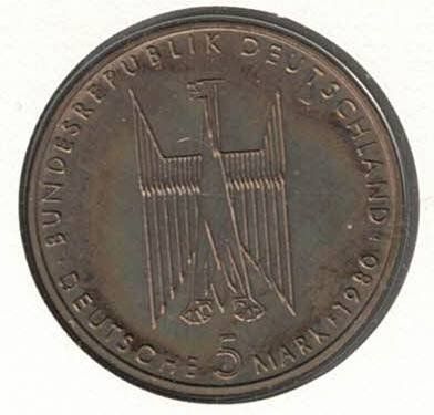 5 Mark Münze - 100 Jahre Kölner Dom - Deutschland 1980 (Gebraucht) in ...