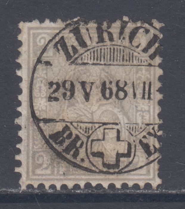 29 V 68 ZÜRICH Sitzende Helvetia Nr. 28 (Antik) in Sarmenstorf für CHF ...