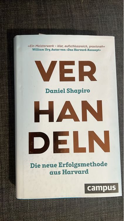 Verhandeln, Daniel Shapiro, Harvard-Methode, Top Zustand (Gebraucht) in Zürich für CHF 1 – mit ...