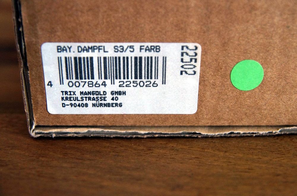 Trix 22502 - Bayrische S 3/5 grün - Fine Scale (NP 1600.--) (Gebraucht ...