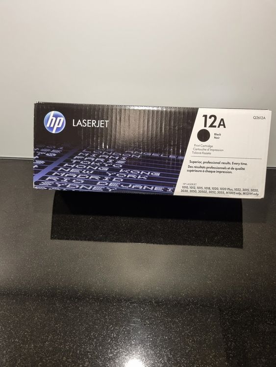 HP Laserjet Toner 12A Q2612A Black (Neu und originalverpackt) in ...