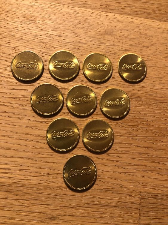 10 Coca Cola Jetons (Gebraucht) in Vilters für CHF 15 – mit Lieferung auf Ricardo kaufen