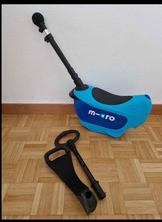 Micro Mini2go und Deluxe Sitz (Gebraucht) in Bassersdorf für CHF 27 – nur Abholung auf Ricardo ...