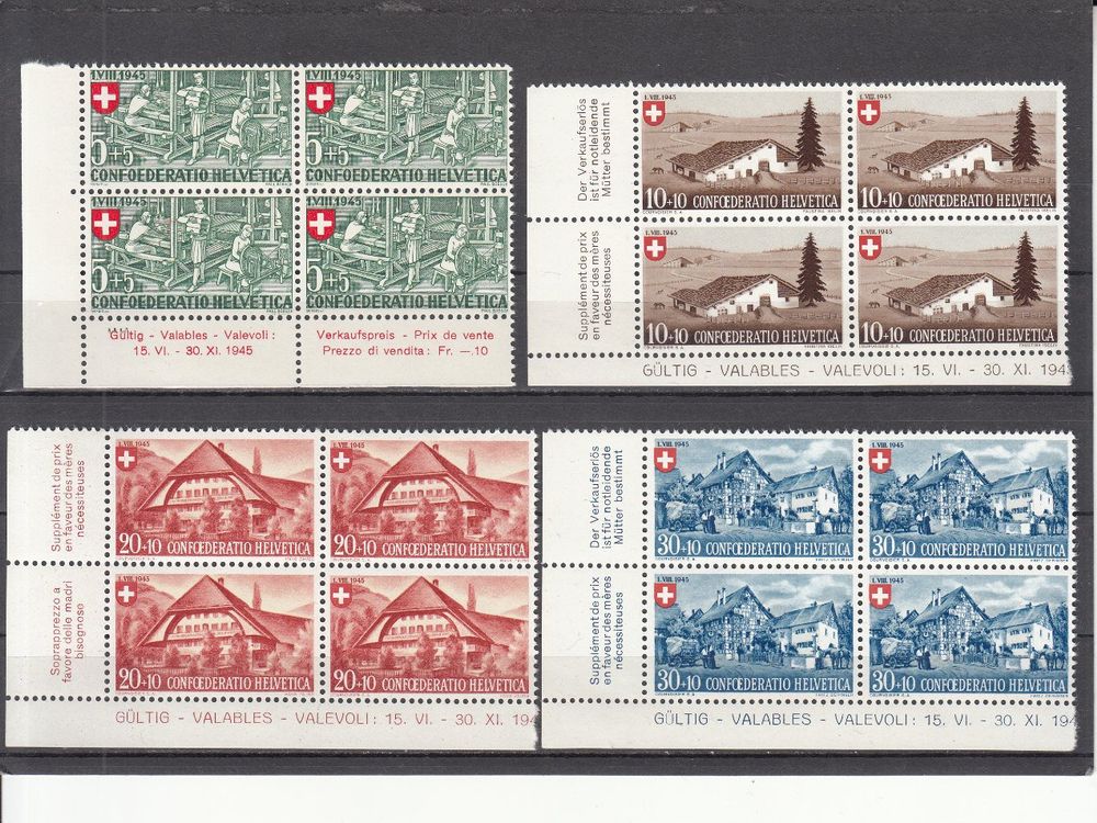 SBK B26 - B29 im 4er-Block postfrisch | Kaufen auf Ricardo