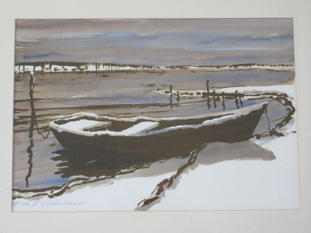 Niederhauser colorierte Lithographie BODENSEE sig/num. ger. (Gebraucht ...