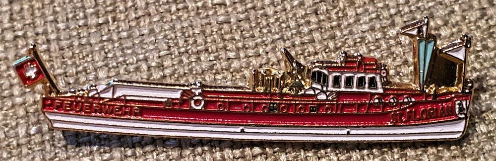 M756 - Pin Feuerwehr Boot Basel Stadt - St. Florian | Kaufen auf Ricardo