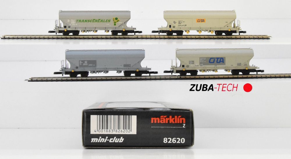 Märklin 82620 Getreidesilowagen-Set 4-tlg Spur Z mit OVP (Gebraucht) in ...