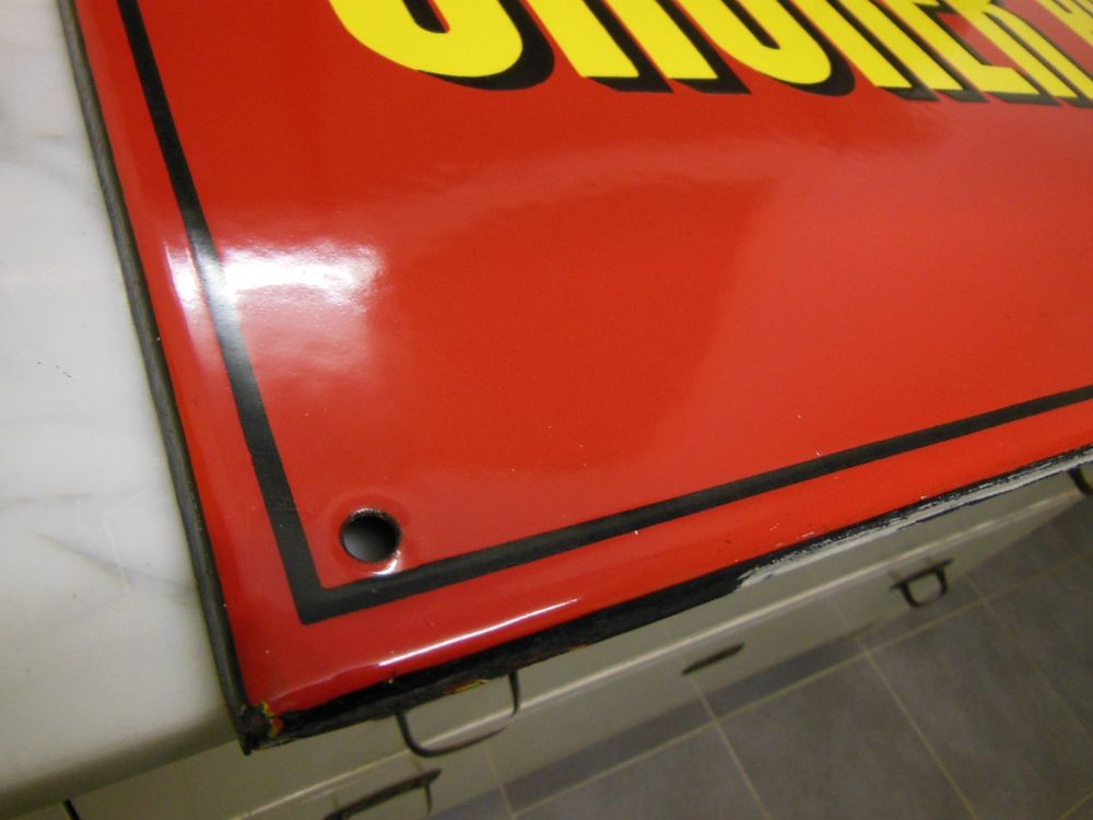 sehr seltenes Schweizer Emailschild: Churer Bier | Kaufen auf Ricardo