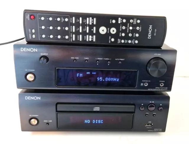 Denon D-F107 DAB Mini-Komponenten-System, Schwarz (Gebraucht) in ...