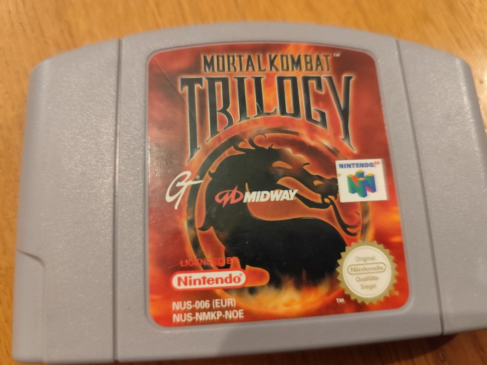 Nintendo 64 Game Aktion Spiel N64 Mortal Kombat Trilogy (D'occasion) à ...