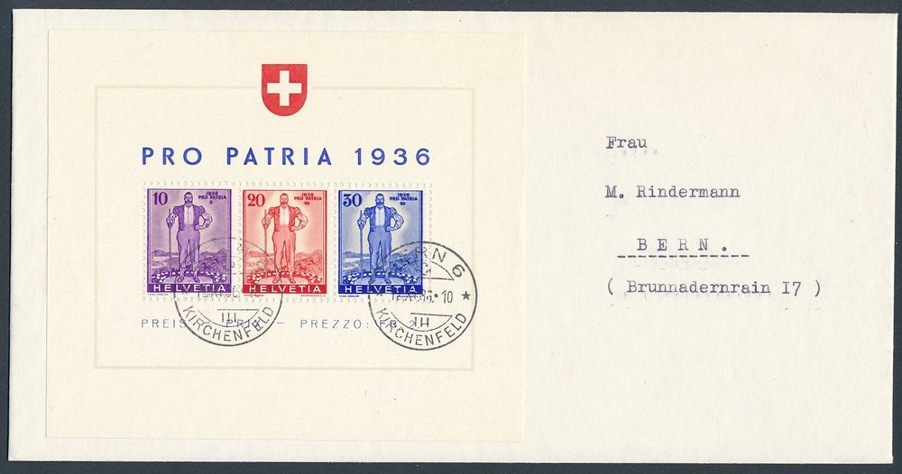 Block Pro Patria 1936, o, Kat600 | Kaufen auf Ricardo