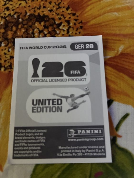 FIFA World Cup 2026 Sticker Nick Woltemade Panini GER20 (Gebraucht) in ...
