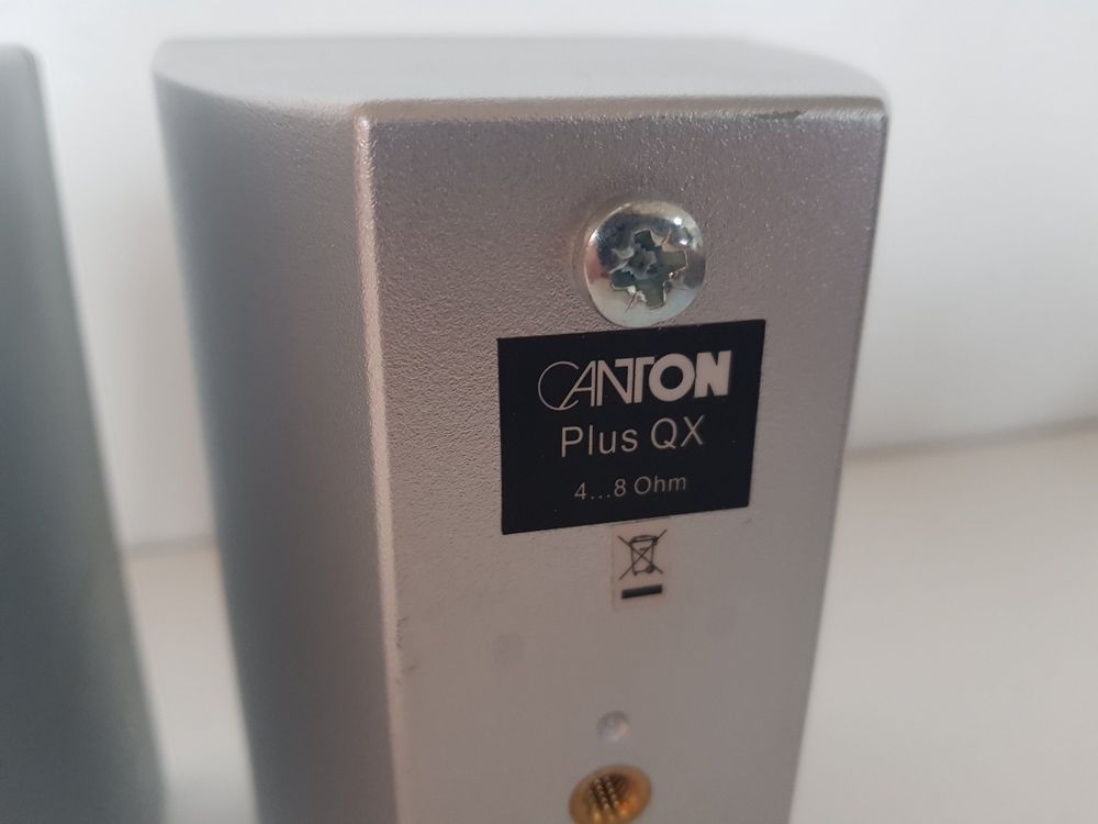 2x Canton Plus QX Lautsprecher (Paar 120 Watts Silber) | Kaufen auf Ricardo