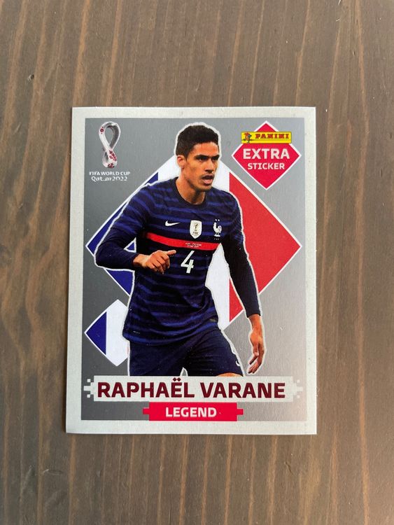 Extra Sticker Legend Silber Raphael Varane WM 2022 | Kaufen auf Ricardo
