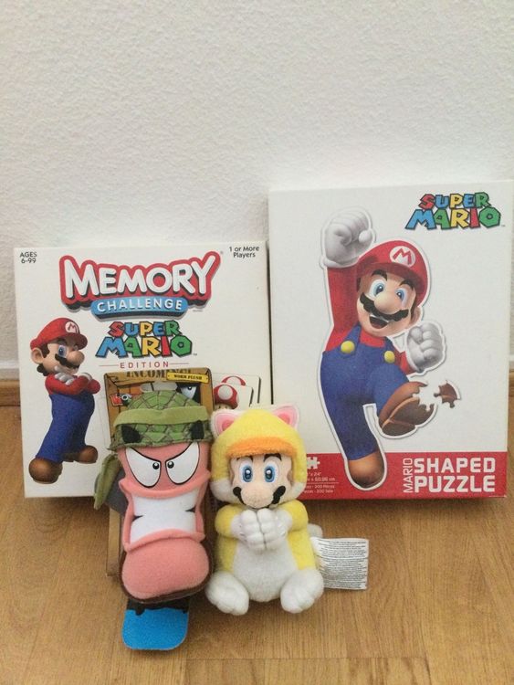 Super Mario Merchandise, Worms Plüsch, Memory, Puzzle (Gebraucht) in ...