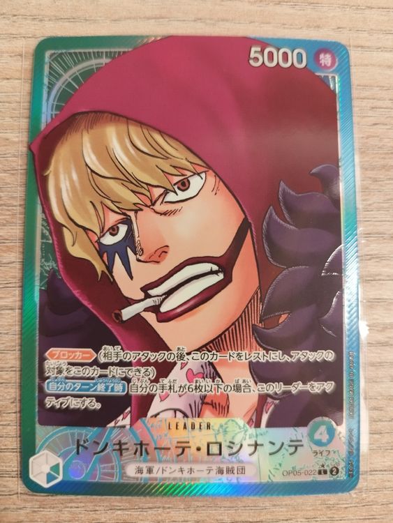 One Piece - Donquixote Rosinante Alt. Art Parallel OP05-022 (Neuf (Voir ...