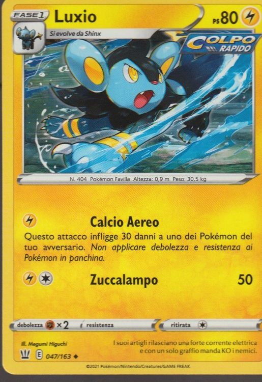 TCG POKEMON Stili Di Lotta BST 047/163 LUXIO Italiano | Kaufen auf Ricardo