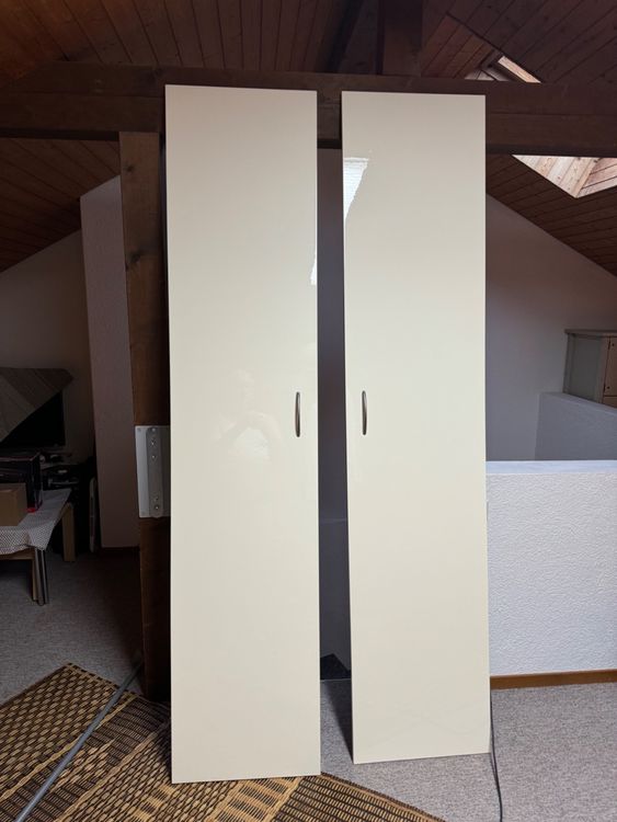 2 Stück Ikea Pax Schranktüren weiss Hochglanz | Kaufen auf Ricardo