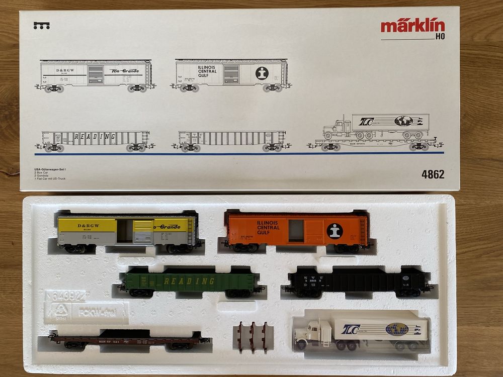 Marklin 4862 USA Güterwagen Set I | Acheter sur Ricardo