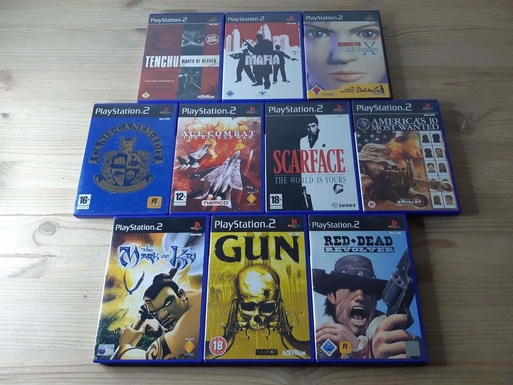 10 Action Games für PS2 im Set: Mafia, Scarface, Gun, Red .. (Gebraucht ...