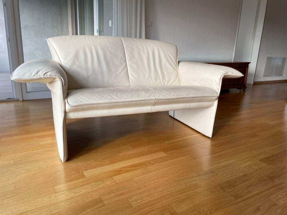 Sofa weiss Leder | Kaufen auf Ricardo