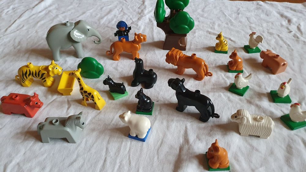 Sammlung LEGO Duplo ZOO Tiere Pflanzen Figuren | Kaufen auf Ricardo