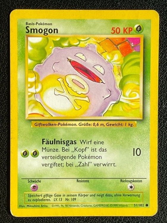 Smogon 51/102 Pokémon Base Set | Kaufen auf Ricardo