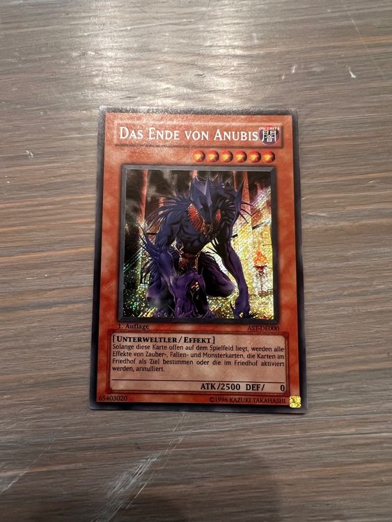 YUGIOH Das ende von Anubis AST-DE000 1.Auflage (Gebraucht) in ...