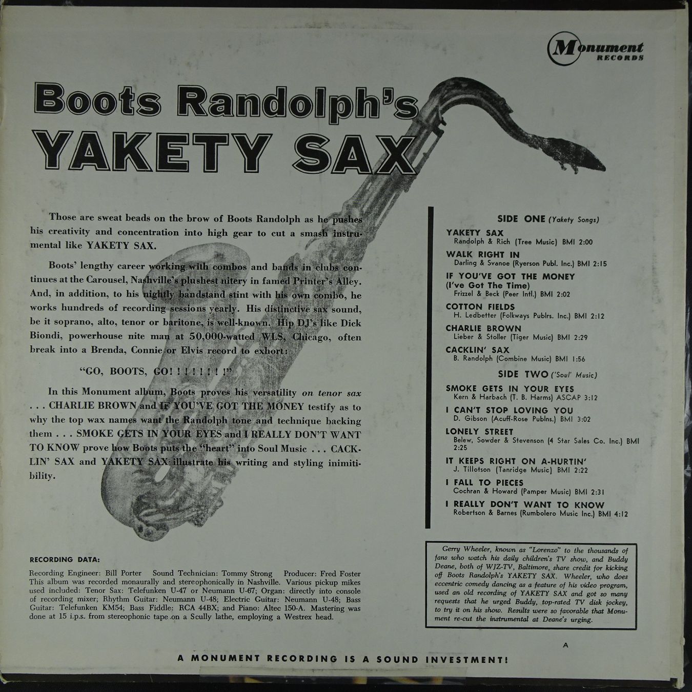 Boots Randolph - Yakety Sax! (Gebraucht) in Muhen für CHF 1 – mit ...