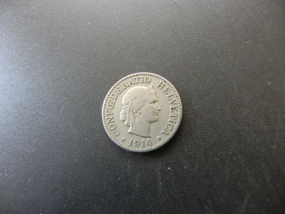 Schweiz 10 Rappen 1914 B (Gebraucht) in Biel/Bienne für CHF 0.5 – mit Lieferung auf Ricardo kaufen
