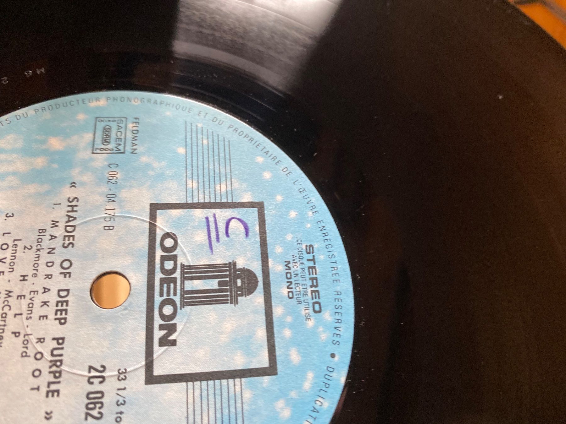 DEEP PURPLE - SHADES OF DEEP PURPLE...RE FR 1971...VG++/VG+ (Gebraucht ...