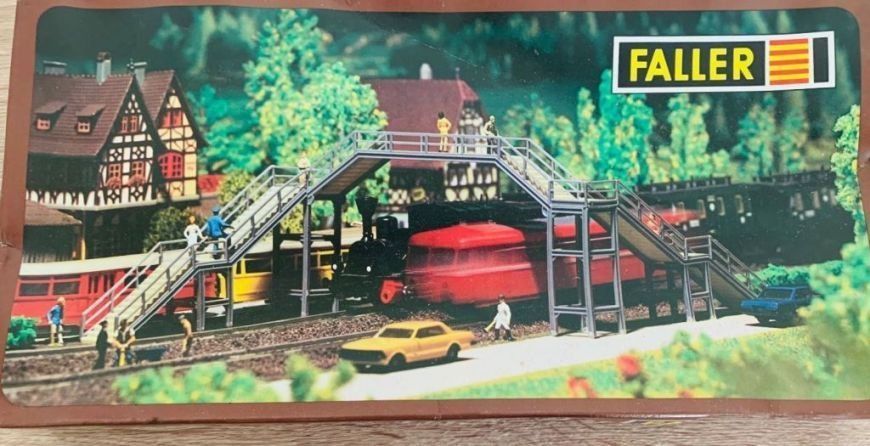 Faller H0 B-178 Passerelle für 2-gleisige Strecken, Bausatz (Neu und originalverpackt) in ...